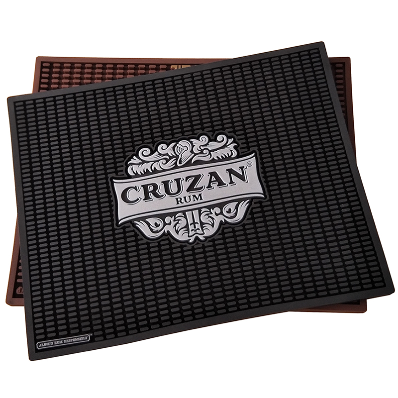 Custom logo rubber service bar mats - Well Articrafts