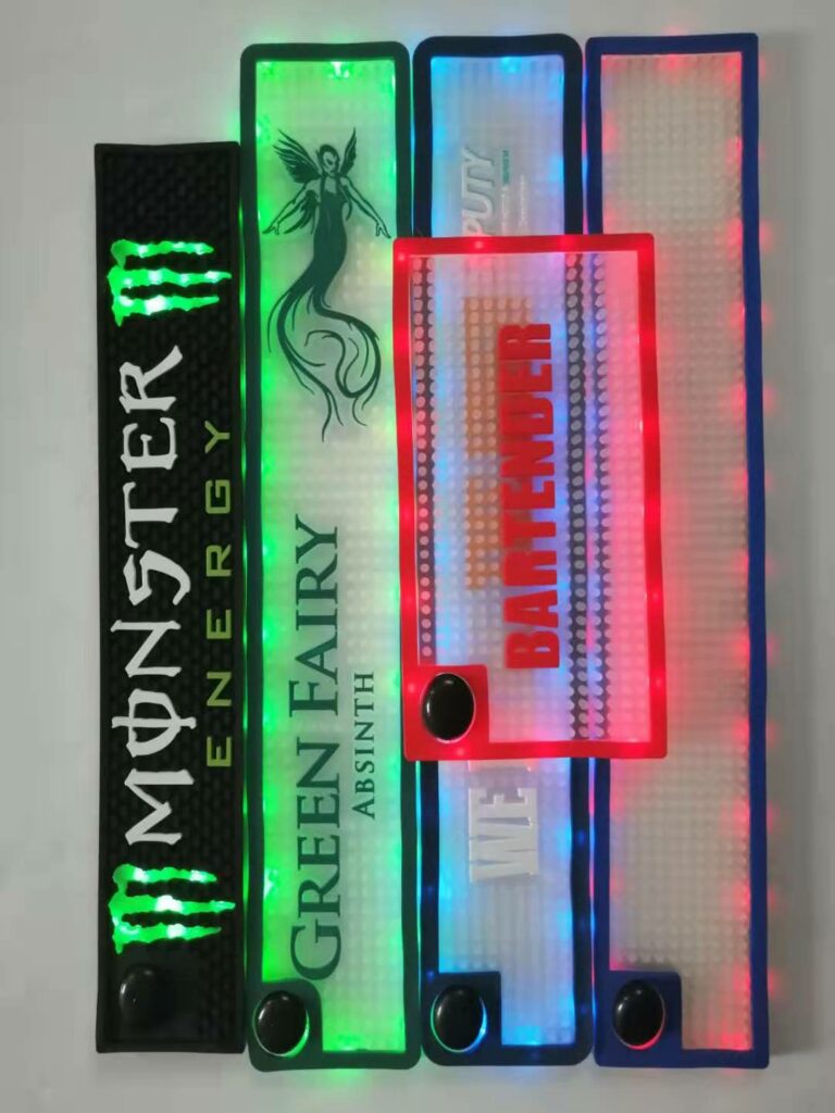 LED PVC rubber bar mat - Well Articrafts