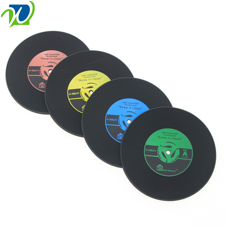 Custom Vinyl Record Coasters