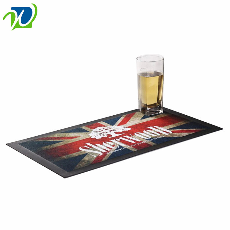 Custom Nitrile Rubber Bar Spill Mat With Non Woven Fabric