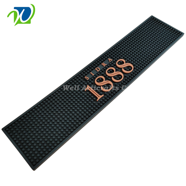 Black Soft PVC Bar Mat Brewery Beer Bar Runner
