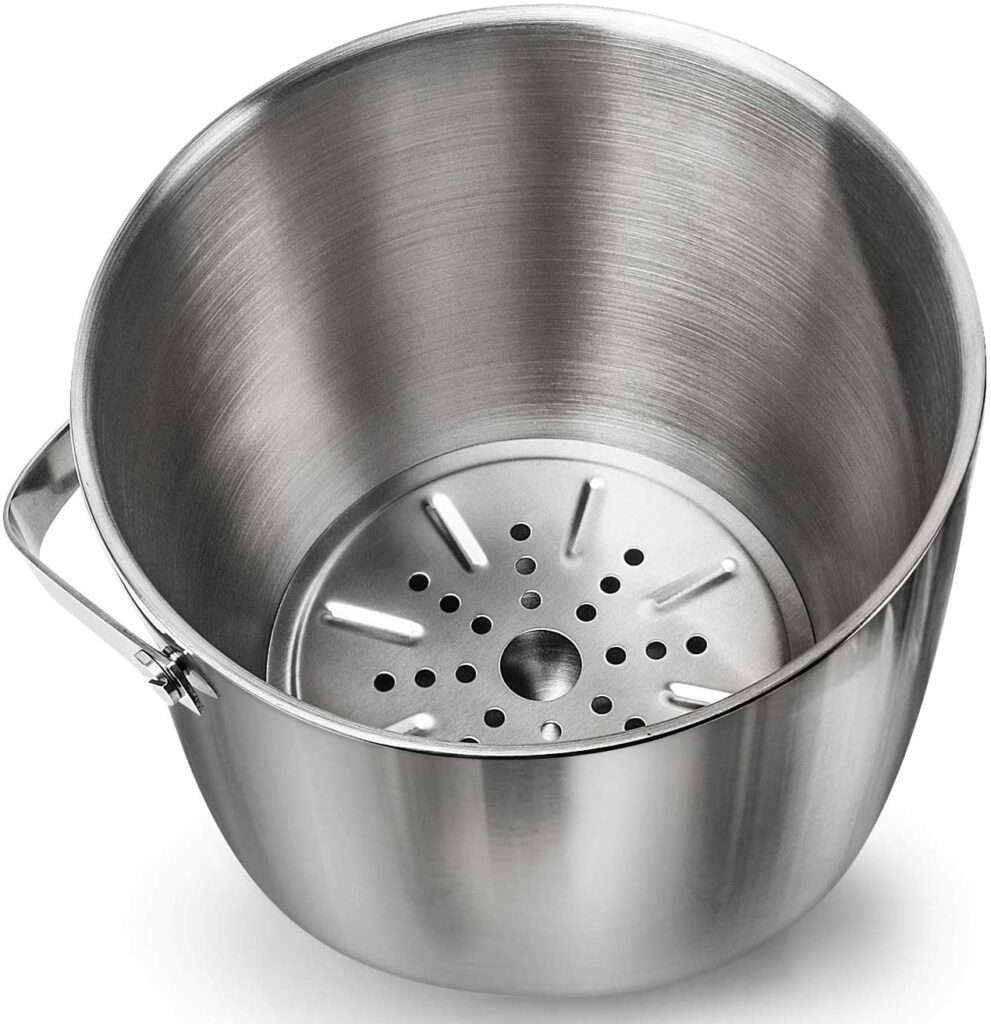 Stainless Steel Double Wall Ice Bucket with Strainer